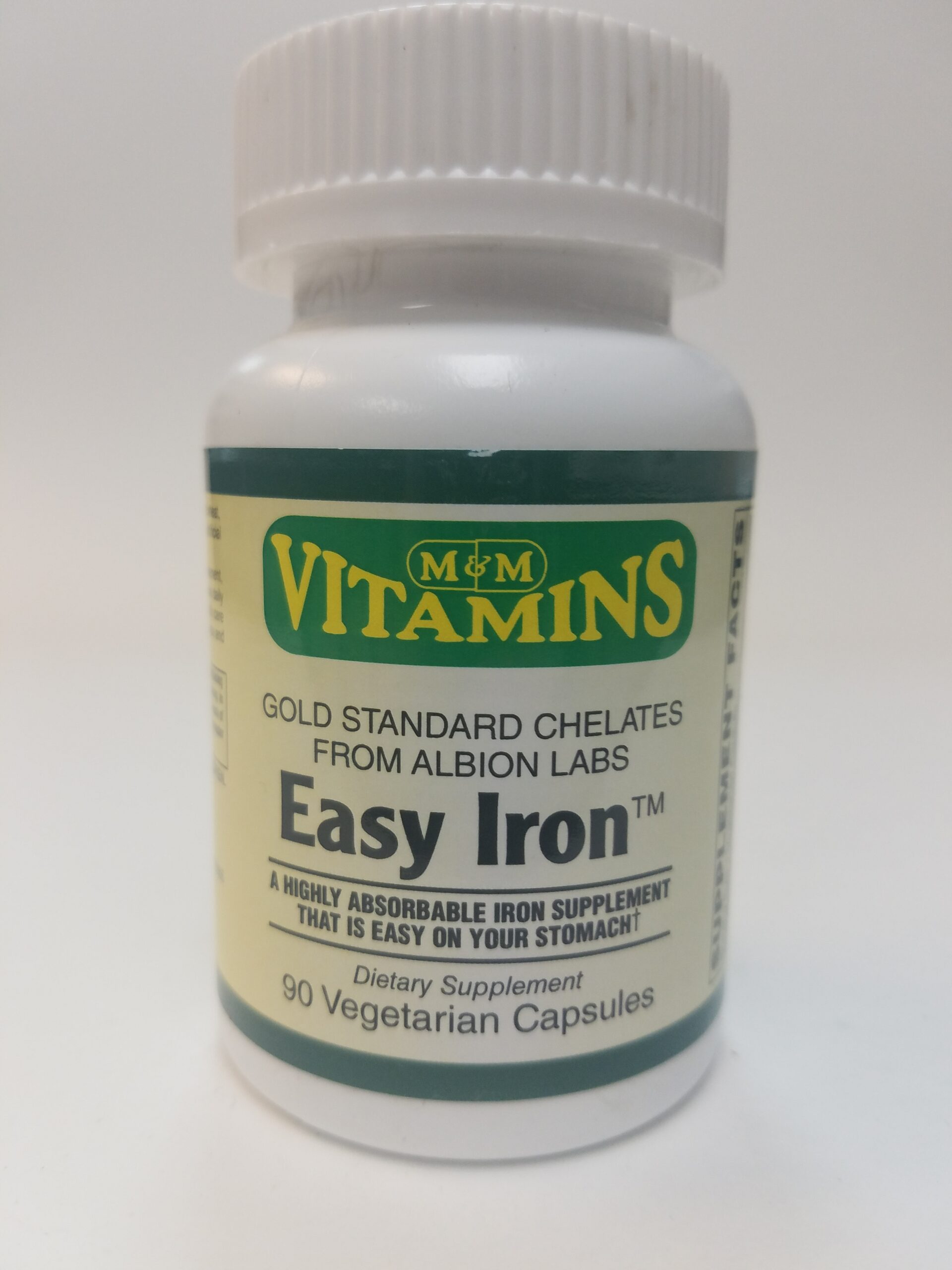 M&M Vitamins Brand, EASY IRON 25 MG 90 VCAP - M and M Vitamins, LLC
