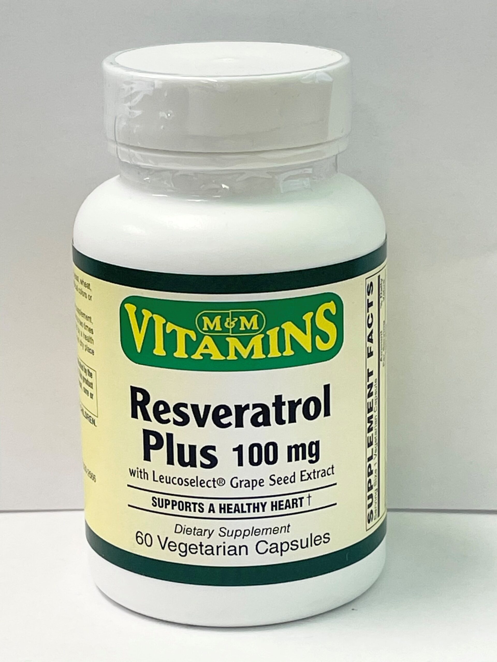 M&M Vitamins Brand, RESVERATROL PLUS 100 MG 60 VCAP - M and M Vitamins, LLC