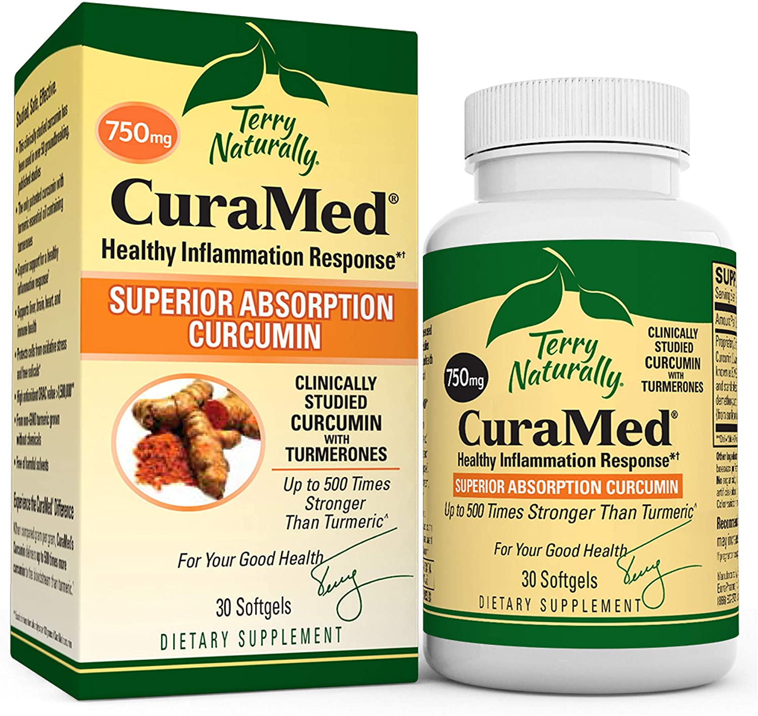 Terry Naturally, CuraMed® 750 mg 30 Softgels - M and M Vitamins, LLC