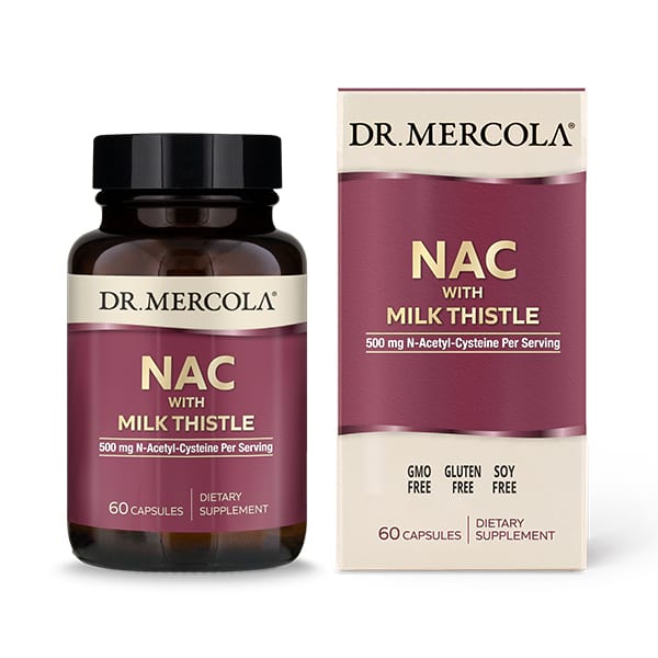 Dr. Mercola, NAC with Milk Thistle 60 Caps - M and M Vitamins, LLC