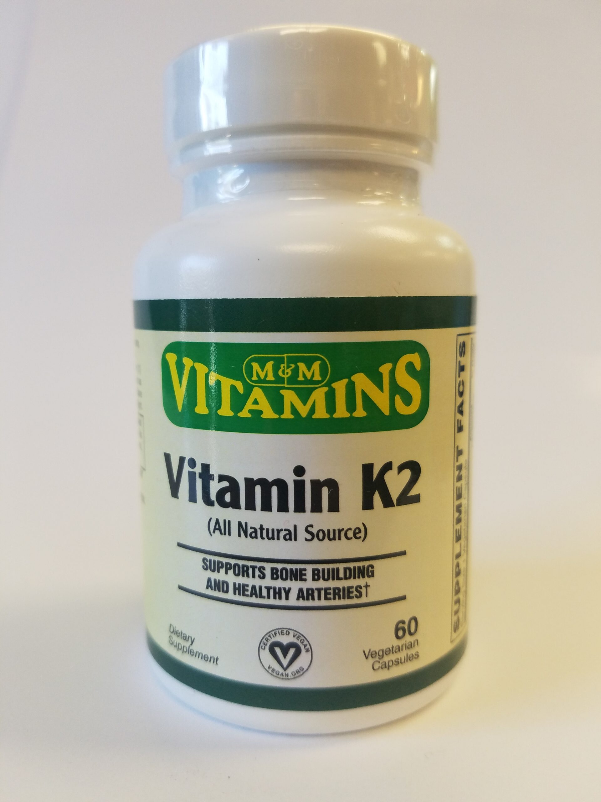 M&M Vitamins Brand, Vitamin K2 60 VCaps - M and M Vitamins, LLC