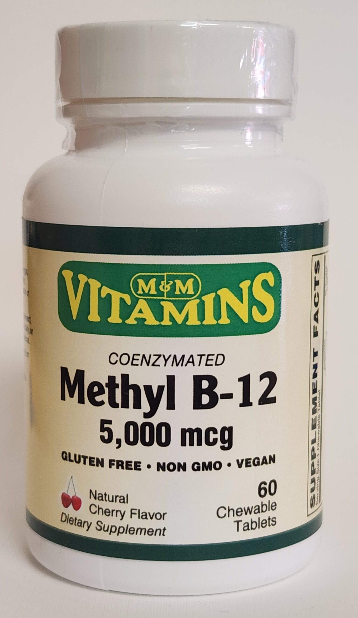 M&M Vitamins, B12 Coenzymated 5000mcg 60tab - M and M Vitamins, LLC