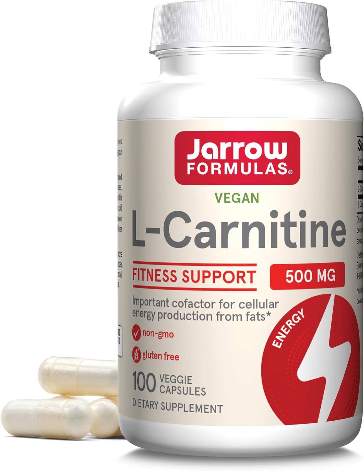 Jarrow Formulas, L-Carnitine 500 MG 100 VCAPS - M and M Vitamins, LLC