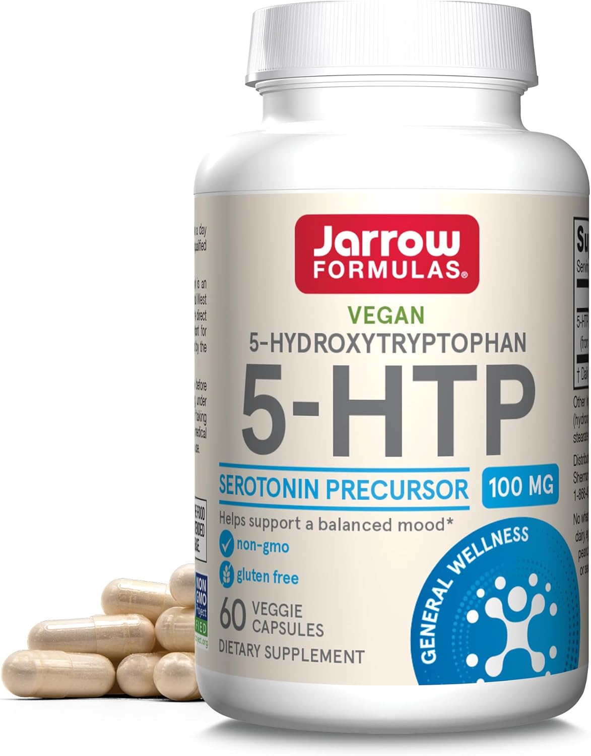 Jarrow Formulas, 5-HTP 100 MG 60 VCAPS - M and M Vitamins, LLC