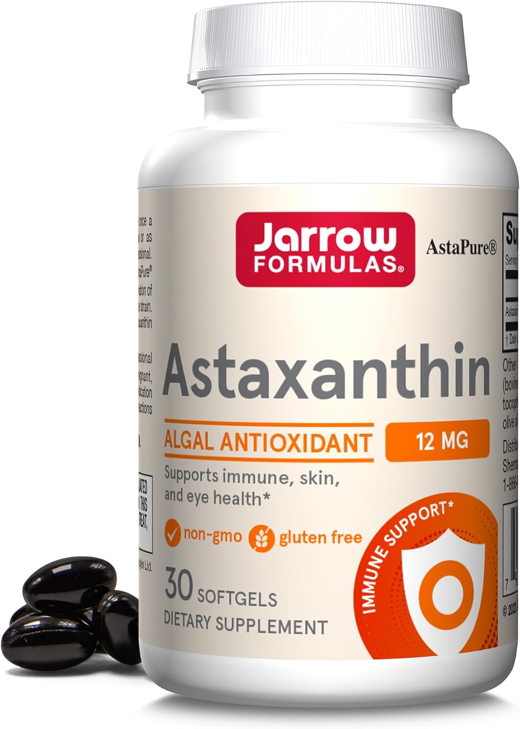 Jarrow Formulas, Astaxanthin 12 MG 30 SFTGELS - M and M Vitamins, LLC